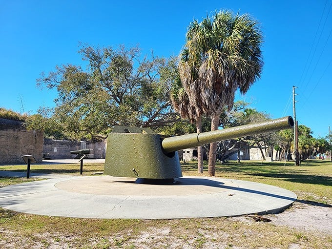 History meets sunshine at Fort De Soto. This old cannon might not fire anymore, but the views here are still explosive!