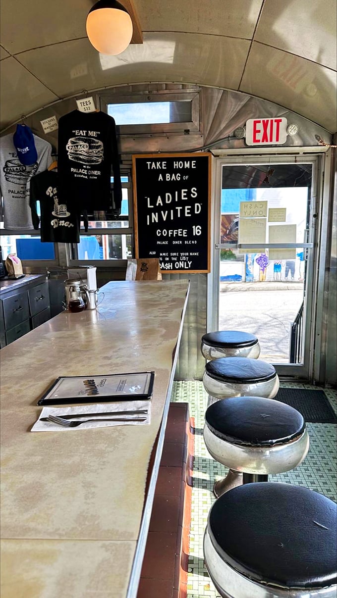 All aboard the flavor express! This cozy interior serves up more charm per square inch than your grandma's living room.