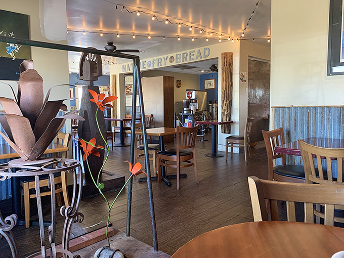 Step into a world where string lights and rustic charm set the stage for culinary magic. It's like your cool aunt's living room, but with better food.