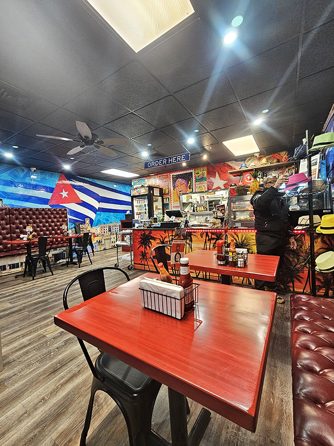 Step inside and feel the rhythm! The vibrant decor transports you straight to the streets of Old Havana.