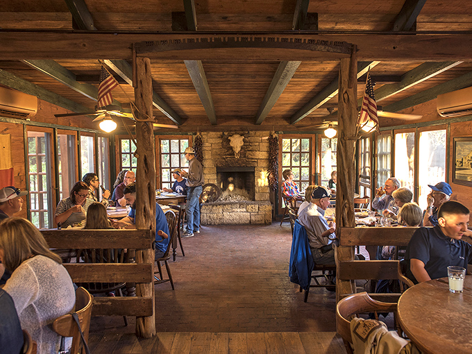 Step inside and travel back in time. This cozy interior could be the set for "Bonanza meets Master Chef" &ndash; if the Cartwrights had a taste for gourmet cowboy cuisine.