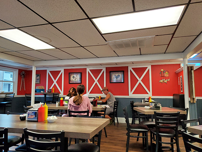 Step into a time machine of taste! The barn-inspired decor sets the stage for a down-home dining experience that'll warm your heart.