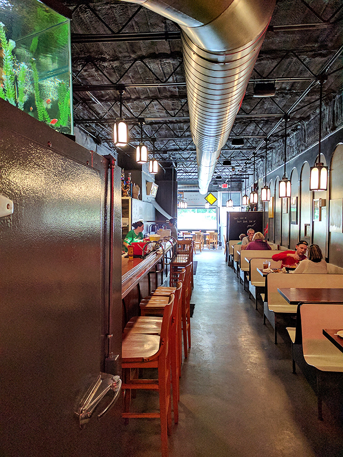 Step into a time capsule of culinary nostalgia. Sneaky's interior is where retro charm meets modern appetite, with a dash of down-home hospitality.