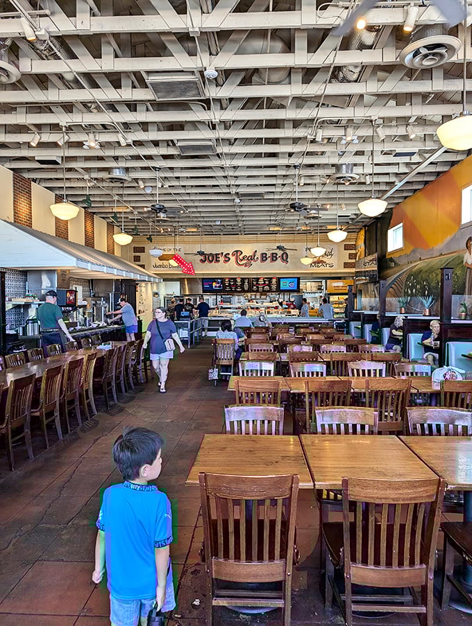 Step into BBQ paradise! Joe's spacious interior is where hunger meets its delicious demise.