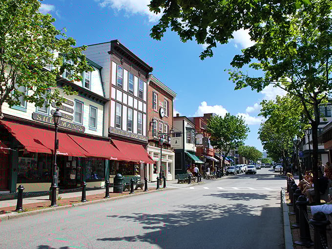 Main Street: where charm goes to level up. It's like someone took all the best parts of small-town America and hit the "extra quaint" button.