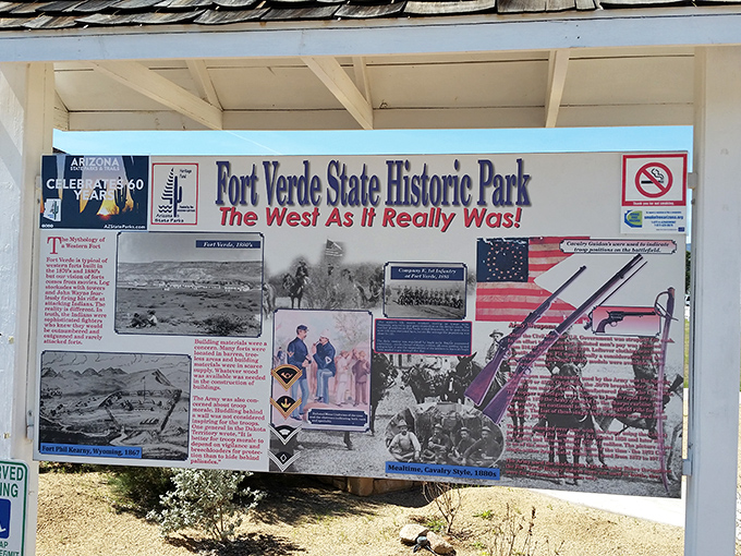 History's billboard! This informative marker isn't just telling stories; it's practically shouting "The West as it Really Was!" Talk about truth in advertising.