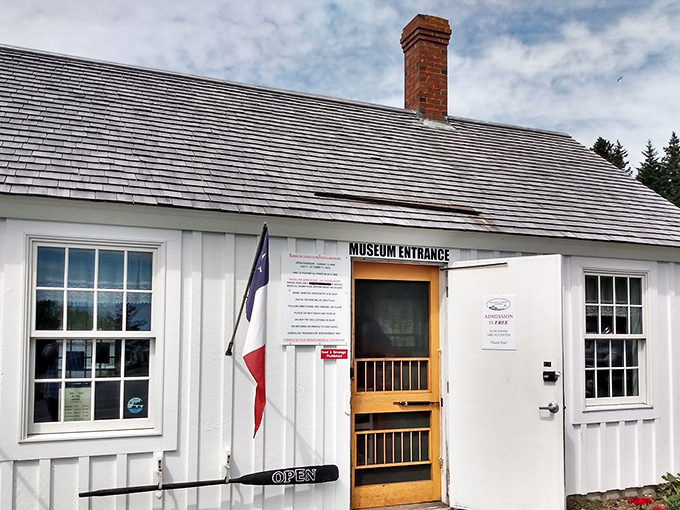 Open sesame! The museum entrance beckons, promising a treasure trove of nautical tales and artifacts. Who knows what seafaring secrets lie beyond?