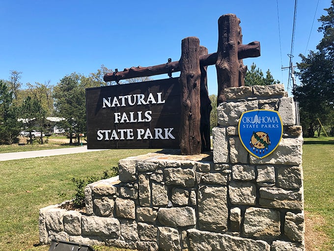 Welcome to Oklahoma's best-kept secret. This sign might as well say, "Prepare to have your mind blown!"
