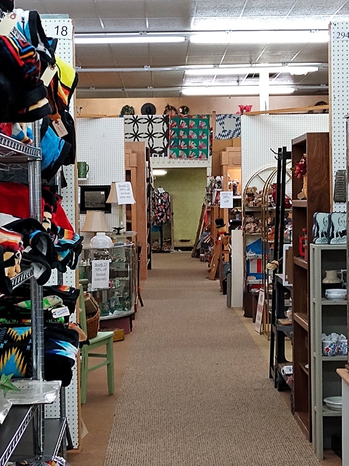 Step into a time-traveler's dream! This aisle is like Mary Poppins' carpet bag come to life, brimming with curiosities from every era.