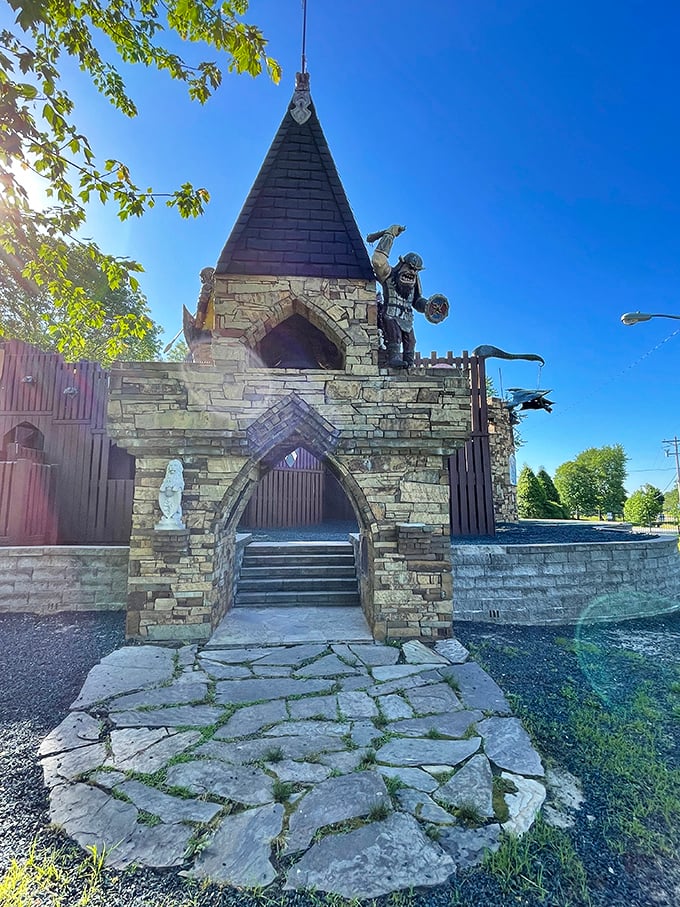 "Step through this stone archway and leave the ordinary behind. Adventure awaits in every nook and cranny!"