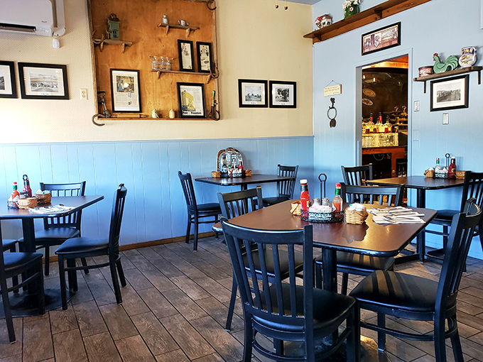 Cozy booths and retro charm await inside. It's like your grandma's kitchen got a makeover from a 1950s diner designer &ndash; in the best way possible!