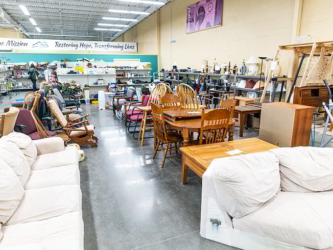 Step inside and prepare for sensory overload. It's like your grandma's attic exploded, but in the best possible way.