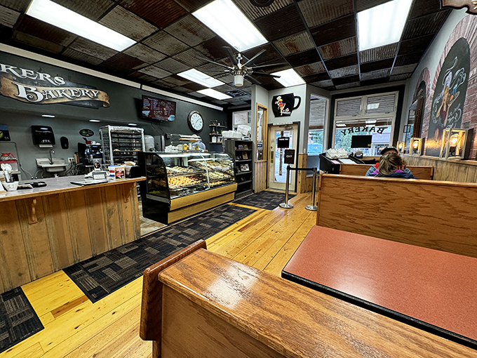 Step into a time machine of taste! This cozy interior blends rustic charm with modern comfort, inviting you to linger over coffee and conversation.