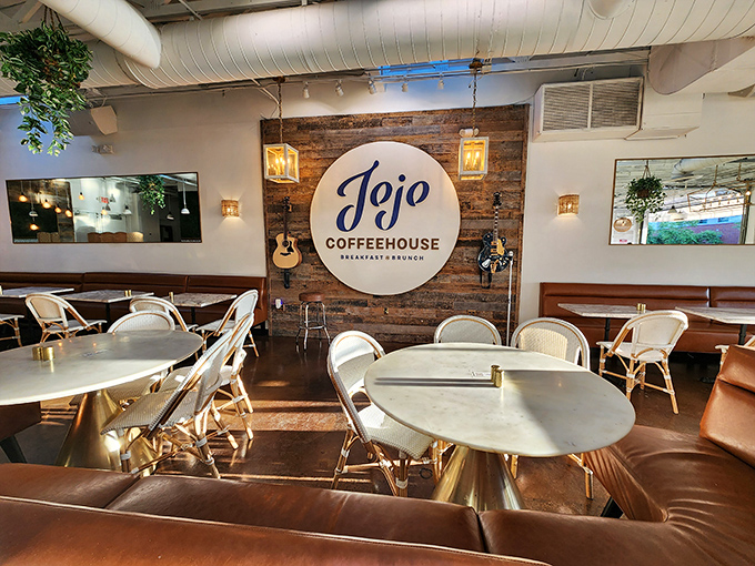 Step into JoJo's and you've entered breakfast nirvana. Cozy vibes, guitar decor, and the promise of caffeine &ndash; it's like your cool friend's living room, but with better food.