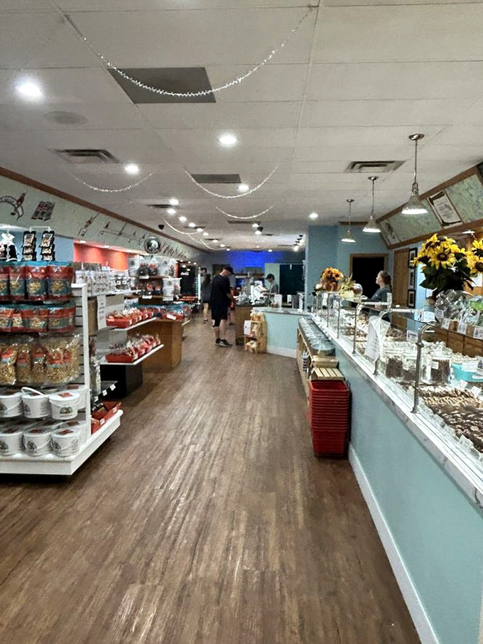 Step into a world where calories don't count. This candy wonderland is like Willy Wonka's factory, minus the Oompa Loompas.