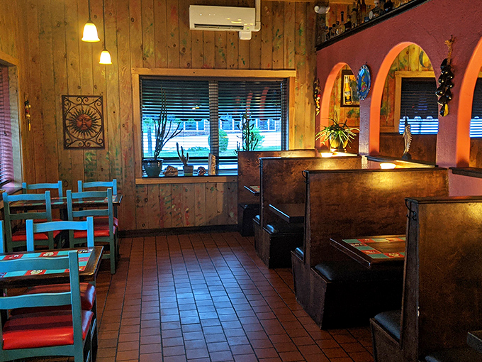 Step into a world where Maine meets Mexico! Miguel's interior blends rustic charm with south-of-the-border vibrancy, creating a cozy spot for your culinary adventure.
