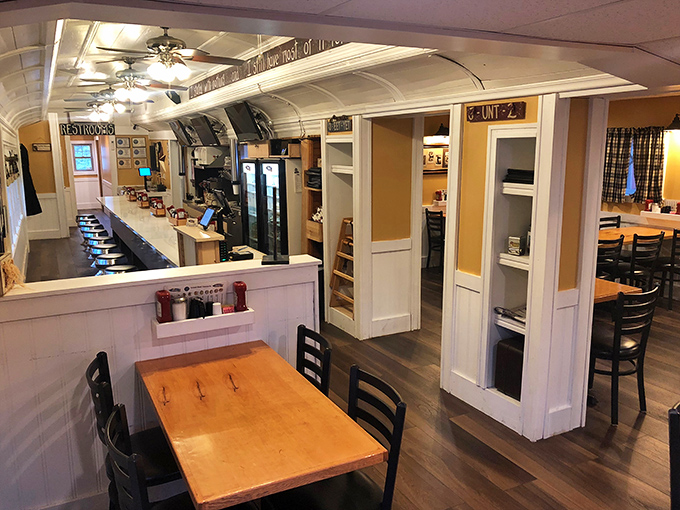 Step into a time machine disguised as a diner. The counter stools have heard more local gossip than a barbershop quartet.