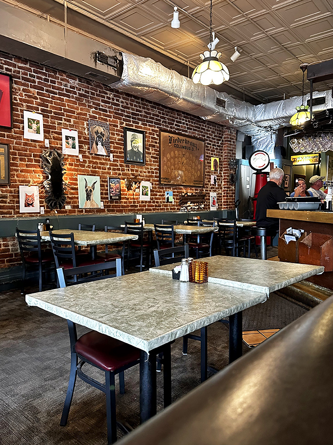 Step inside and feast your eyes on a time capsule of tasty treasures. The walls tell stories, but the aroma promises even better tales.