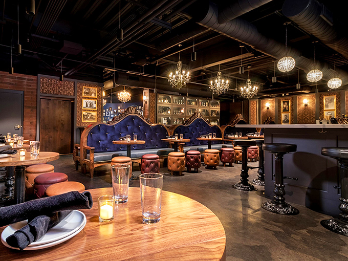 Step into a time warp where Gatsby meets Gilbert. This swanky interior would make even the most seasoned bootlegger swoon with envy.