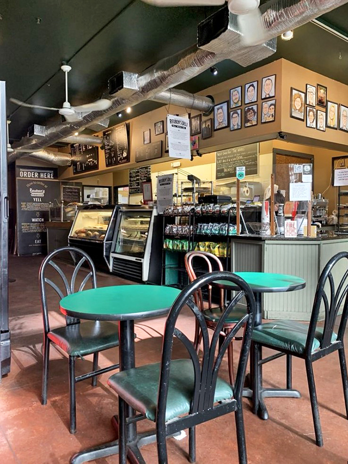 Step inside and feast your eyes! This deli's interior is a time capsule of deliciousness, where every corner tells a tasty tale.