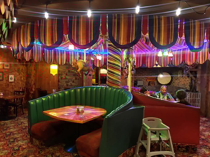 Technicolor dreams come true! Dive into a kaleidoscope of colors and textures that would make Willy Wonka green with envy.