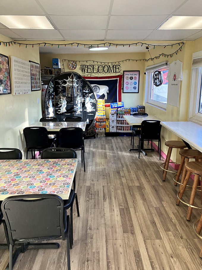 Step into a time machine of taste! This cozy interior blends retro charm with modern comfort, inviting you to linger over coffee and conversation.