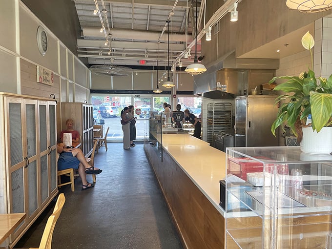 Doughnut nirvana awaits! The sleek interior of Beiler's is like a backstage pass to pastry perfection. Watch the magic unfold before your eyes.
