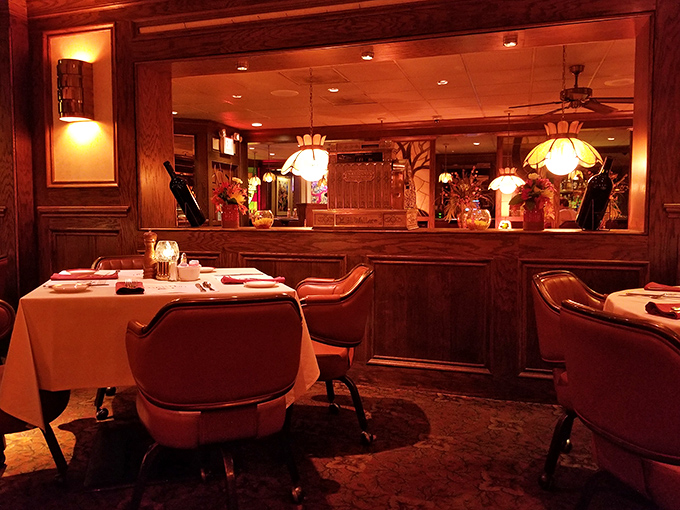 Step into a time machine of taste! This cozy interior whispers tales of countless memorable meals and laughter-filled evenings.