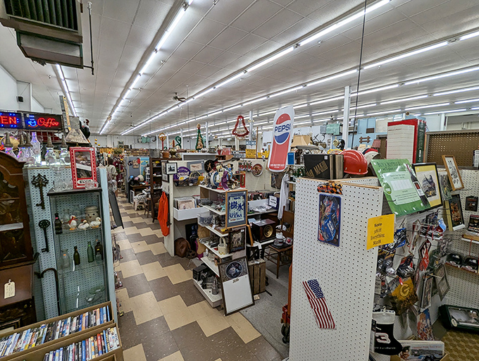 Step inside and prepare for sensory overload. This isn't just shopping; it's a full-blown expedition through the annals of Americana.