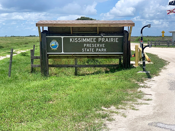 "You are here" &ndash; in paradise! This unassuming sign marks the entrance to a world of wild wonders and starry nights.