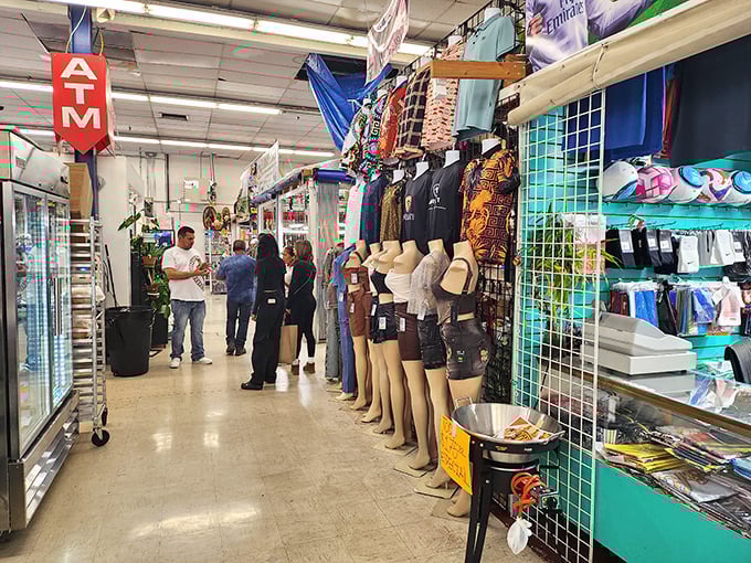 Step into a kaleidoscope of commerce. It's like your grandma's attic decided to throw a block party and invited the whole neighborhood.