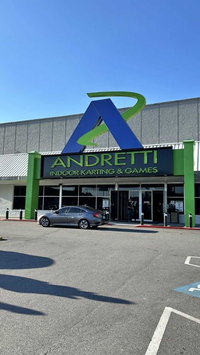 Welcome to Andretti's playground! This indoor karting paradise is where "Fast and Furious" meets "Honey, I Shrunk the Kids."