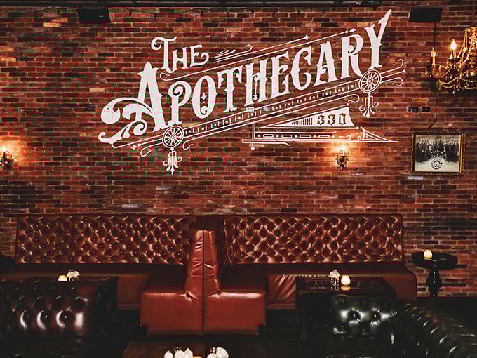 The Apothecary is in! This brick-walled wonder serves up prescriptions that'll cure what ails ya – just don't operate heavy machinery after.