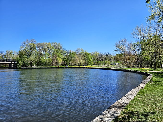 Bde Maka Ska: Where urban meets oasis. This lake's so clear, you might spot fish giving you side-eye as you swim.