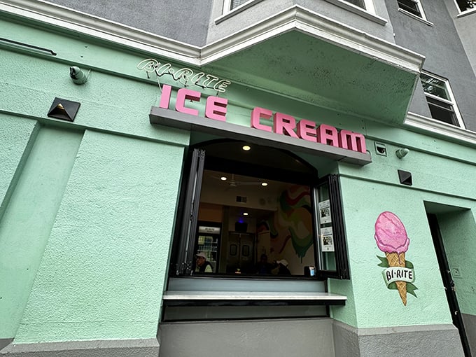 Bi-Rite Creamery: The Emerald City of ice cream! This mint-green beacon of hope proves there's no place like cone.