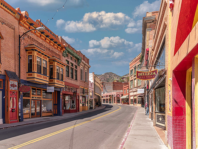 Bisbee's colorful Main Street is a feast for the eyes. It's as if a rainbow decided to settle down and open a bunch of quirky shops.