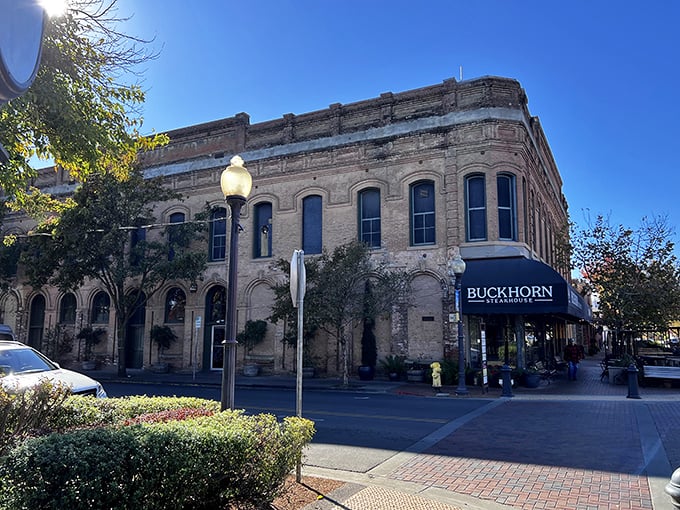 History on a plate! Buckhorn Steakhouse serves up prime cuts in a building that's seen more action than a Western movie marathon.