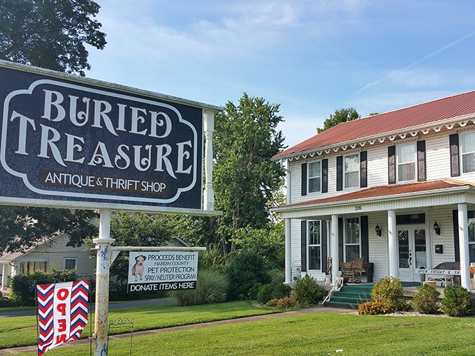 Buried Treasure lives up to its name! This charming Elizabethtown shop is like your cool grandma's attic, but everything's for sale.