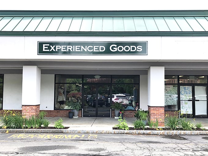 "Experienced Goods" indeed! This storefront promises a journey through time, one pre-loved item at a time. Ready to make history... yours?