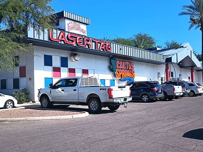 Neon nights and laser fights: Where else can you feel like a sci-fi hero while surrounded by cacti?