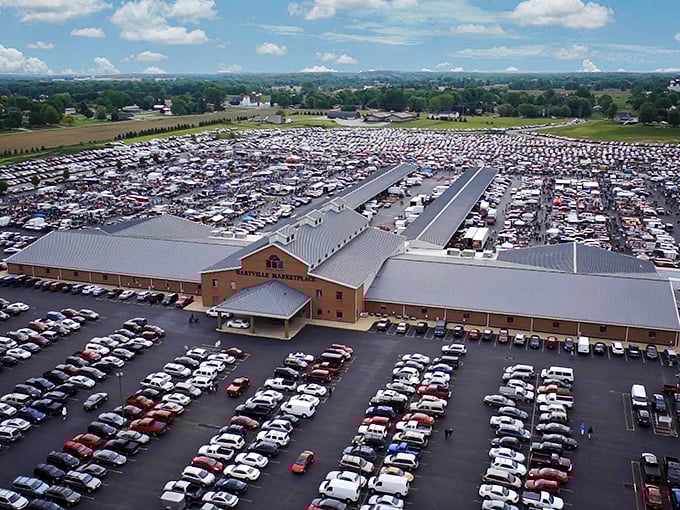 Welcome to the Hocking Hills of bargains! This eclectic display could furnish a time-traveling sitcom set or your next Pinterest project.