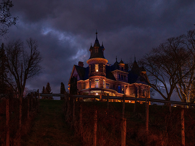 Kalamazoo's castle on the hill: where Downton Abbey meets The Addams Family for a spooky sleepover.