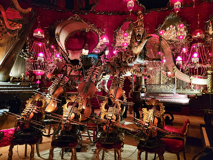 Welcome to the House on Rock's carousel of curiosities! This dizzying display makes Alice's Wonderland look downright ordinary.