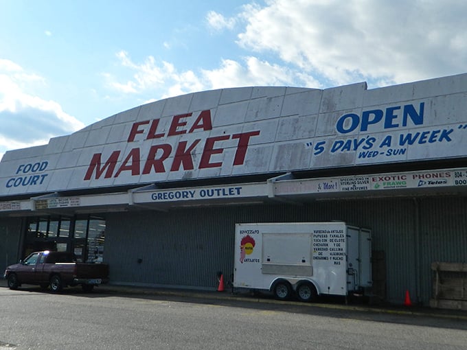 Open sesame to savings! This retro-futuristic facade houses a five-day-a-week wonderland of weird and wonderful finds.