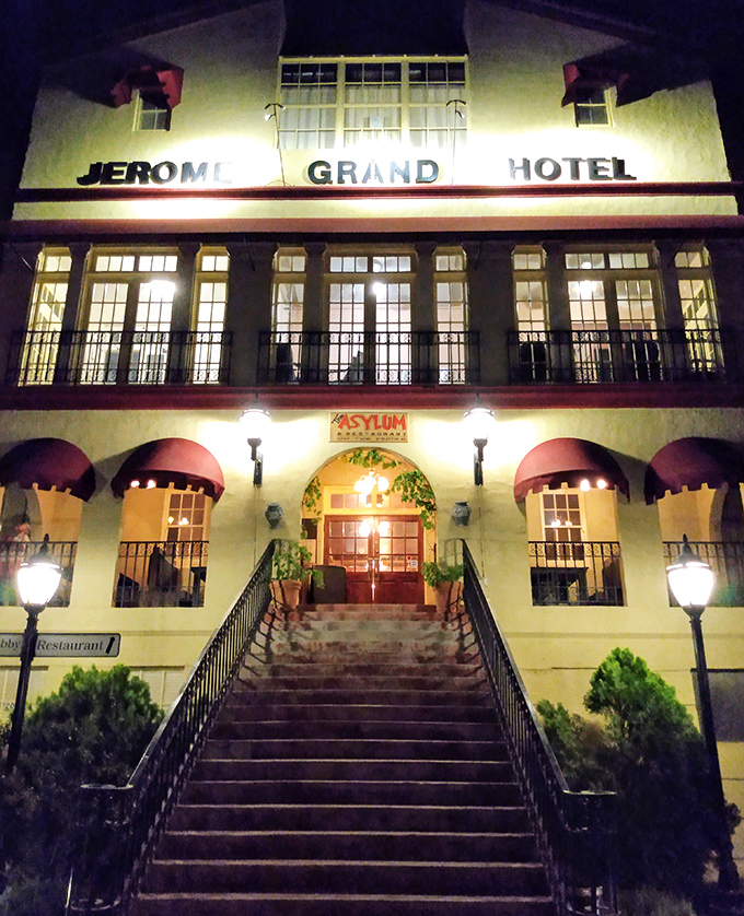 The Jerome Grand Hotel: Where 'checking out' takes on a whole new meaning. Five-star views with a side of spectral roommates!