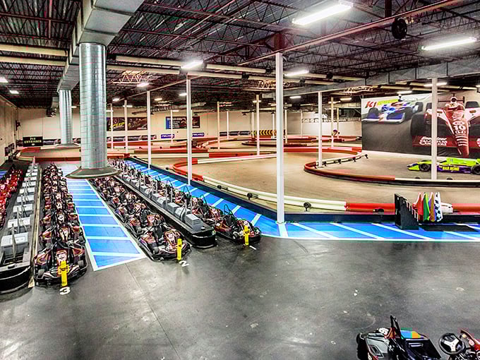 K1 Speed: Welcome to the future of fun! This neon-lit paradise is like stepping into Tron, but with better snacks.