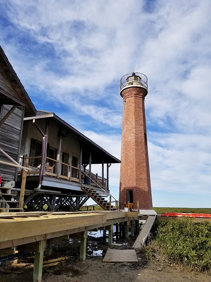 Lydia Ann Lighthouse: The strong, silent type of the Texas coast. It's been quietly guiding ships since 1857, no bragging needed.