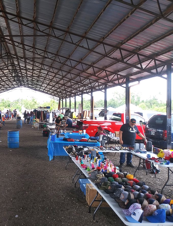 Mary's Swap Meet: Oklahoma's open-air extravaganza! It's where small-town charm meets big-time bargains under a roof that could shelter Paul Bunyan's ox.