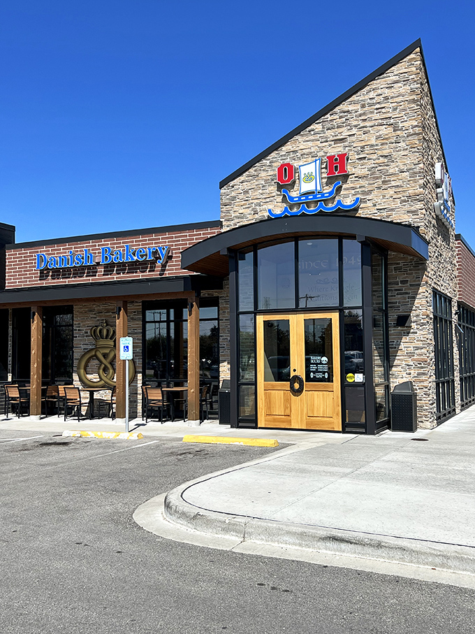 Flaky layers of heaven await! It's like Willy Wonka's factory, but replace the chocolate with buttery, Danish-inspired delights.