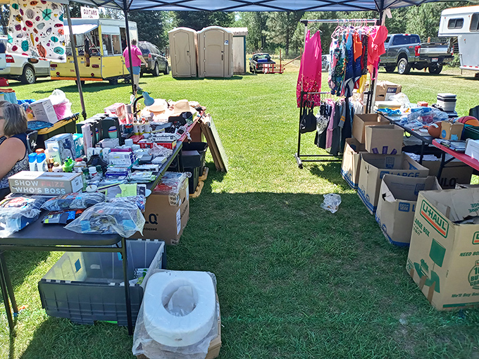 Bargain hunter's paradise! At Oldtown Flea Market, you'll find everything from kitchen gadgets to&hellip; wait, is that a toilet?